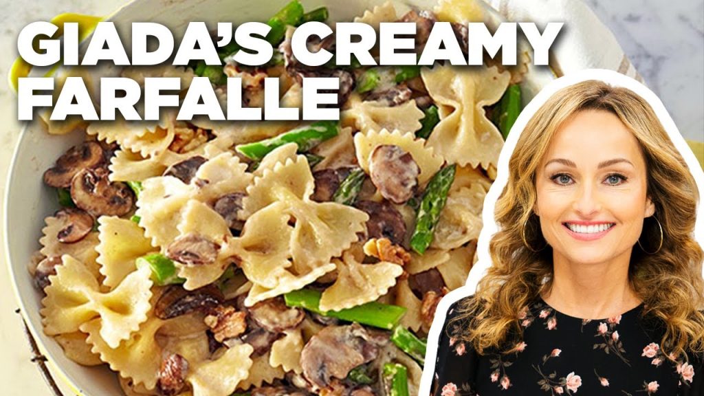 Giada De Laurentiis’ Farfalle with Cremini, Asparagus, and Walnuts ...