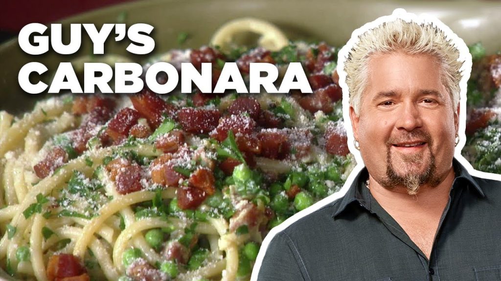 Guy Fieri Makes Carbonara Classica | Guy’s Big Bite | Food Network – My ...
